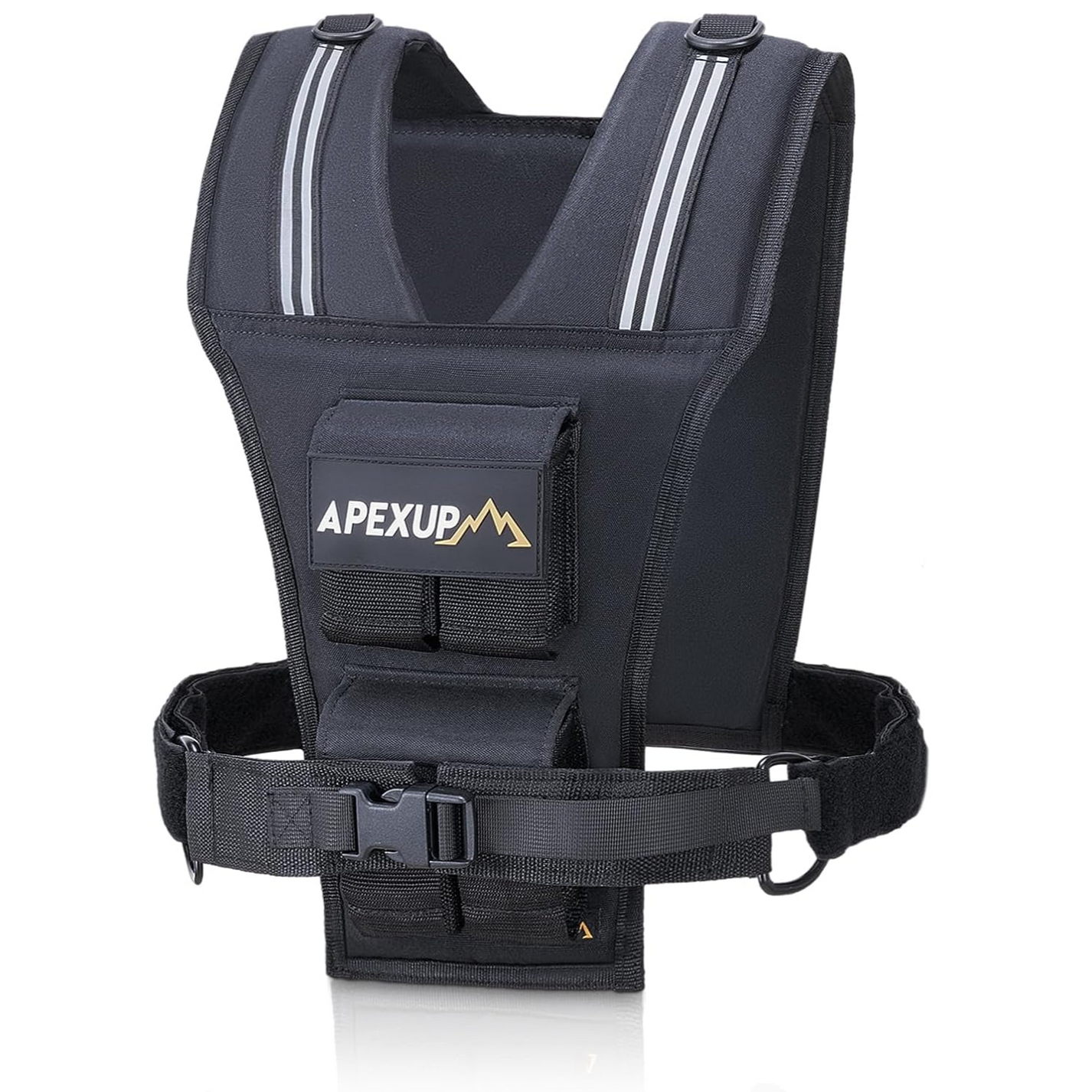 APEXUP Adjustable Weighted Vest with Reflective Stripe, Iron Weights ...